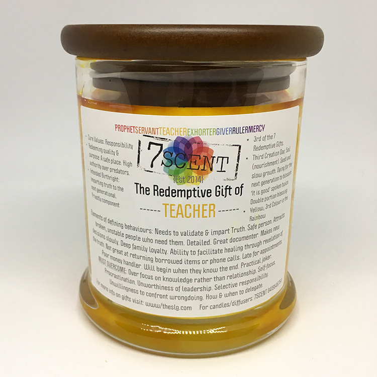 Redemptive Gift Candle – Teacher: Lemon Scented Myrtle | 7SCENT Australia